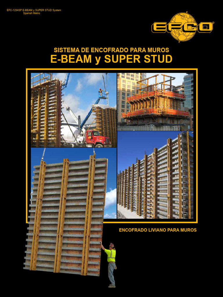 Sistema E-BEAM y SUPER STUD EFCO | PDF | Tornillo | Hormigón