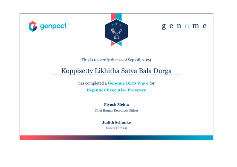 Wave Completion Certificate | PDF