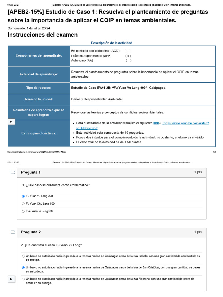 Examen - (APEB2-15%) Estudio de Caso 1 - Resuelva El Planteamiento de Preguntas Sobre La ...
