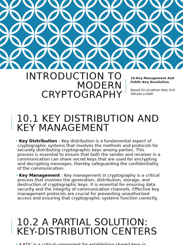 10 Key Management and Public Key Revolution | PDF | Public Key ...