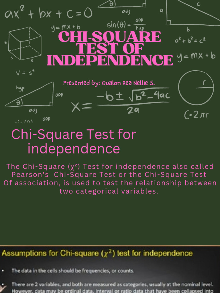 Chi Square Test For Independence 20241108 105910 0000 Pdf 