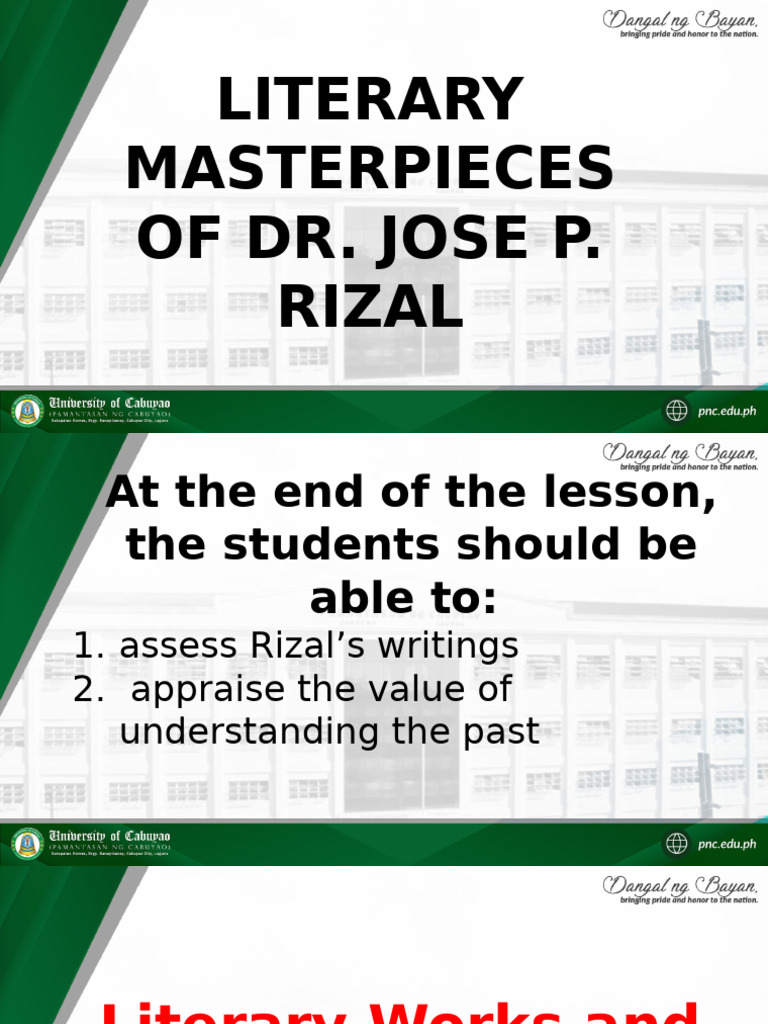 RIZAL Literary Works | PDF