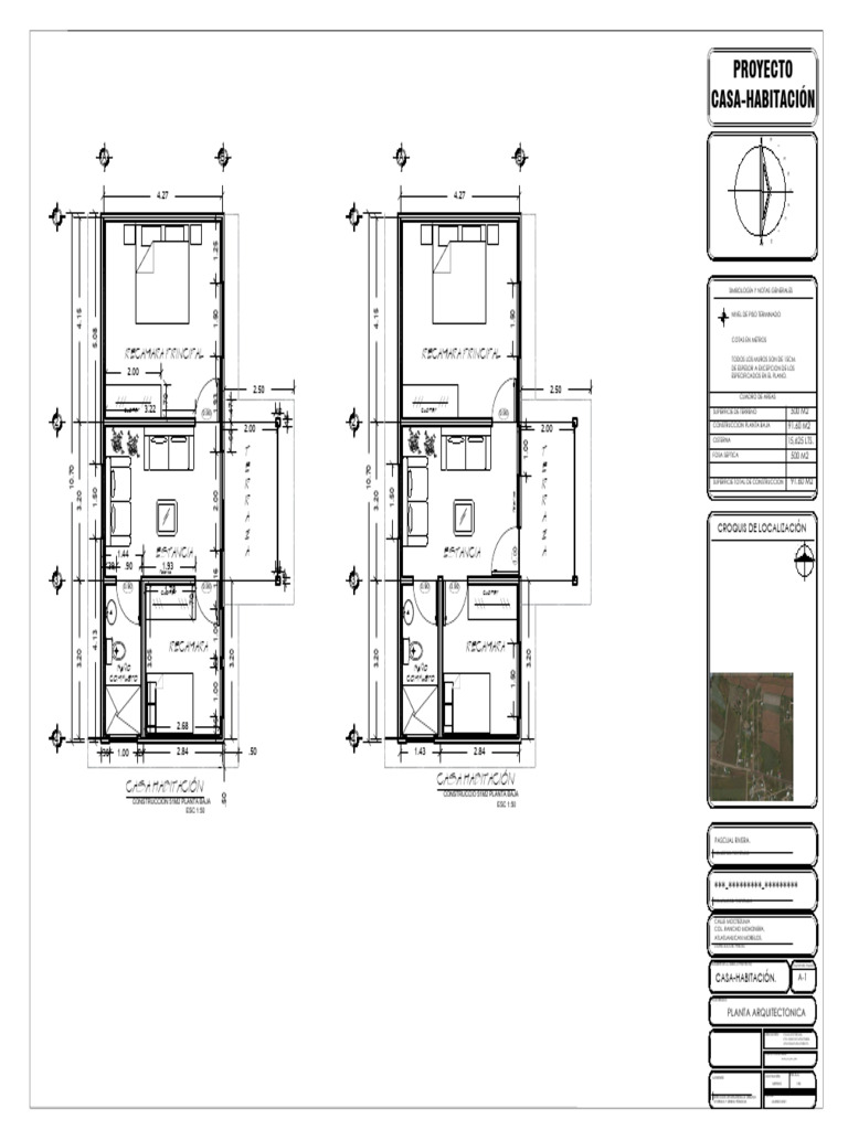 Proyecto Casa Habitación-Presentación1 | PDF