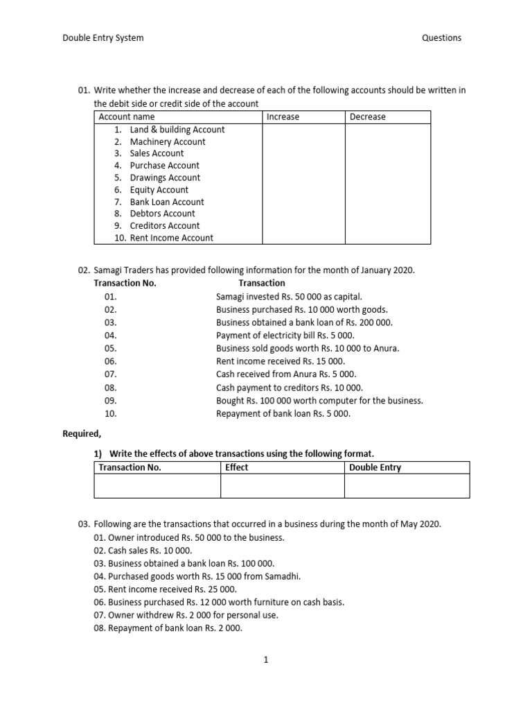 Chapter 3 Ama Pdf Debits And Credits Private Sector
