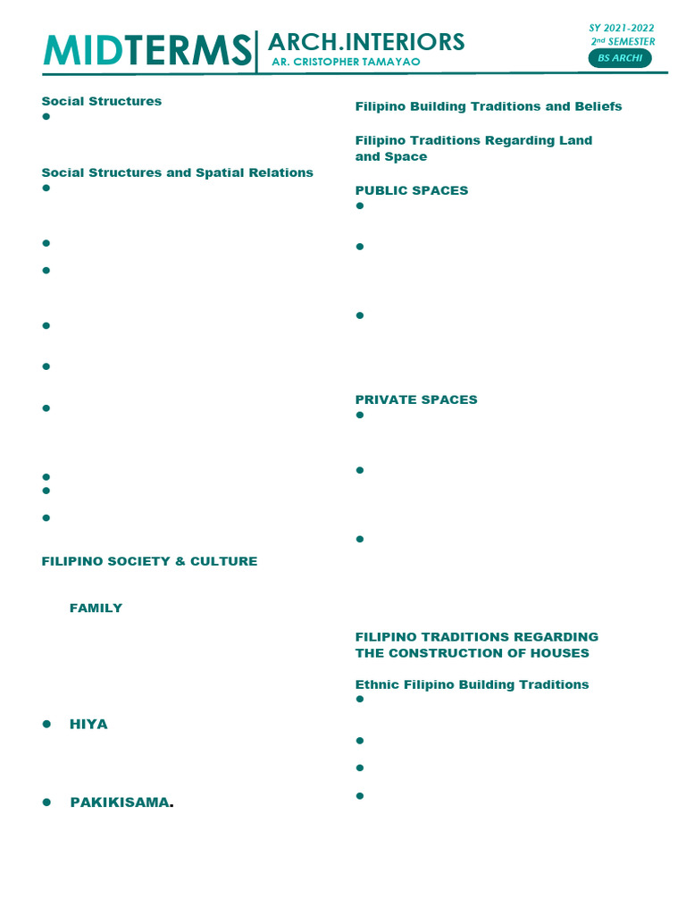 Arch Interiors Notes | PDF | Color | Hue