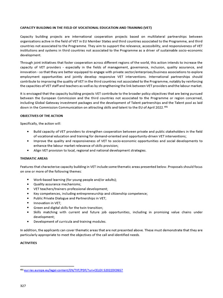 Erasmus+ Guide - Vet 2025 | PDF | Vocational Education | European Union