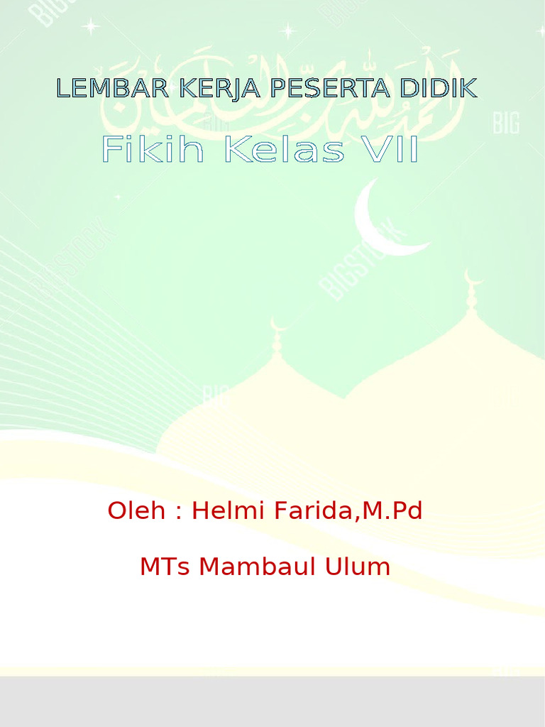 LKPD Fikih 3 | PDF