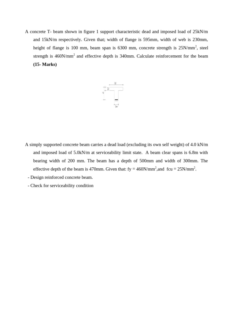 Beams Questions Beng 22 | PDF