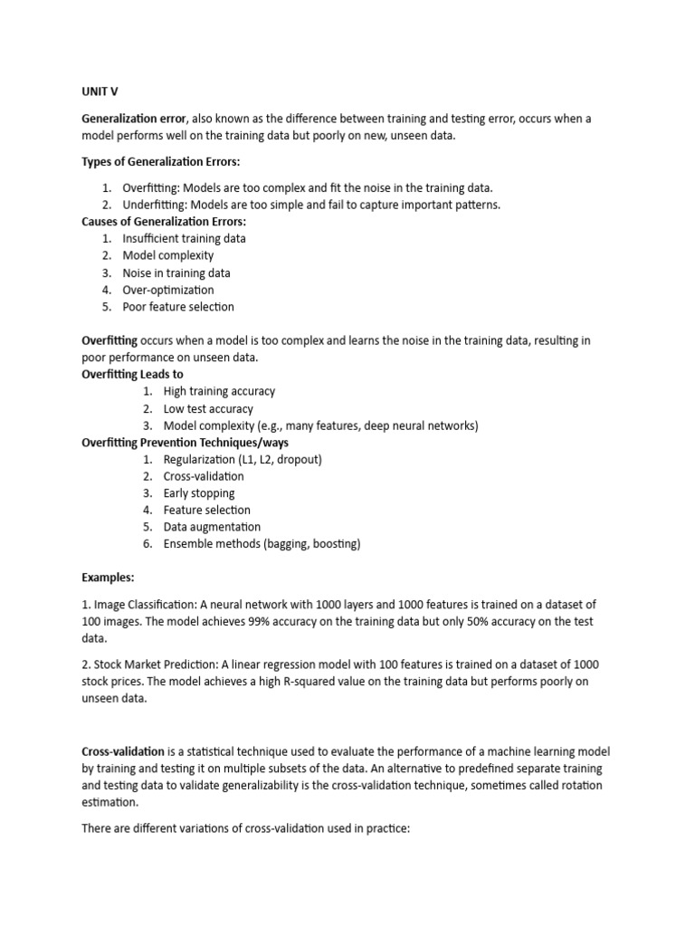 Unit 5 New | PDF | Cross Validation (Statistics) | Support Vector Machine