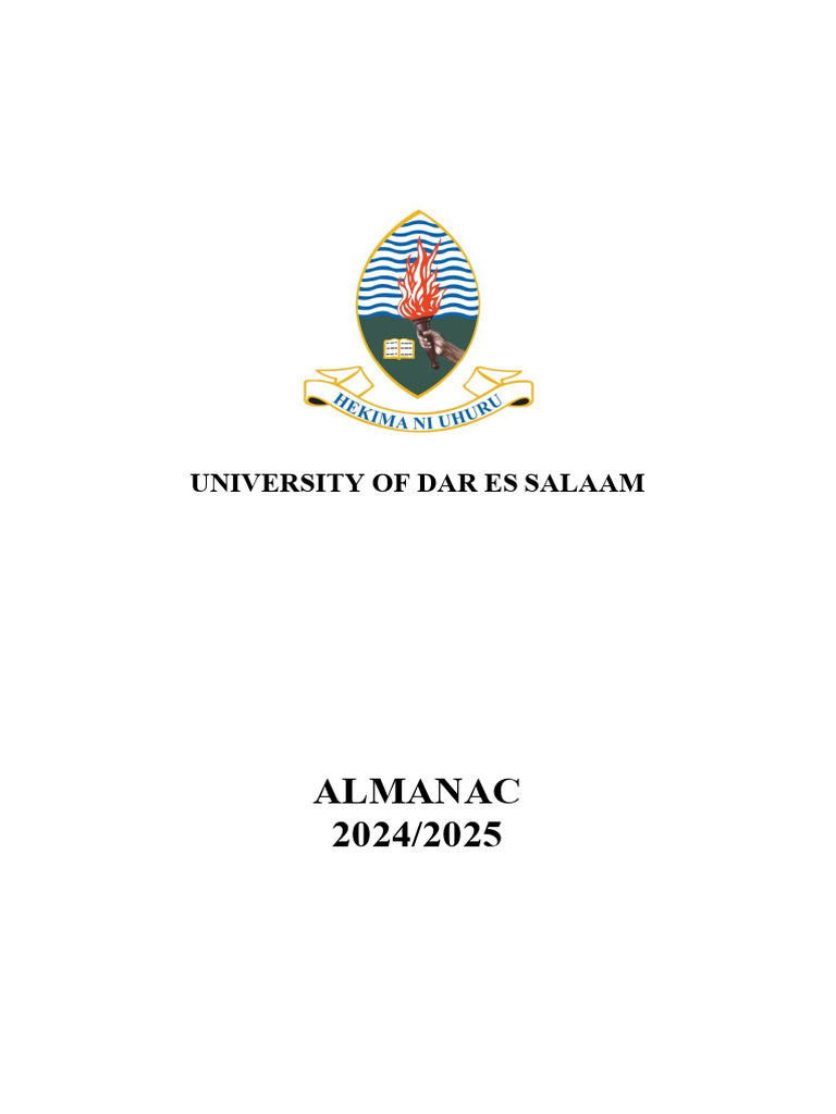 UNIT - 16 - CUSTOM - PAGE - UDSM Almanac 2024-25 | PDF | Academic Term ...