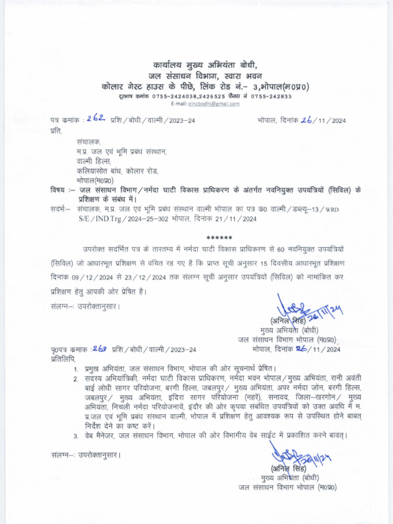 Walmi TRG Sub Engg Dec 2024 | PDF