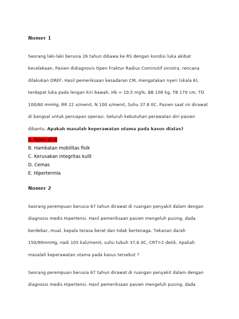 Soal Ukom | PDF