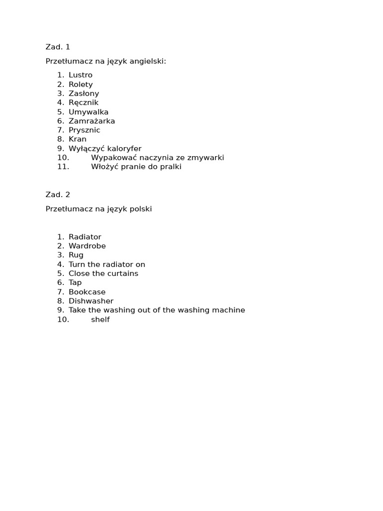 Słownictwo Brainy 6 Unit 2 | PDF