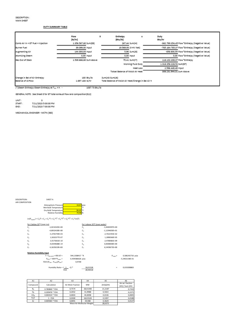 Asme PTC-4.4 Before Mo CT 3 | PDF | Continuum Mechanics | Thermodynamics