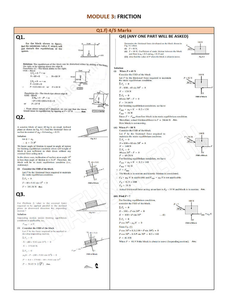 Friction Important | PDF