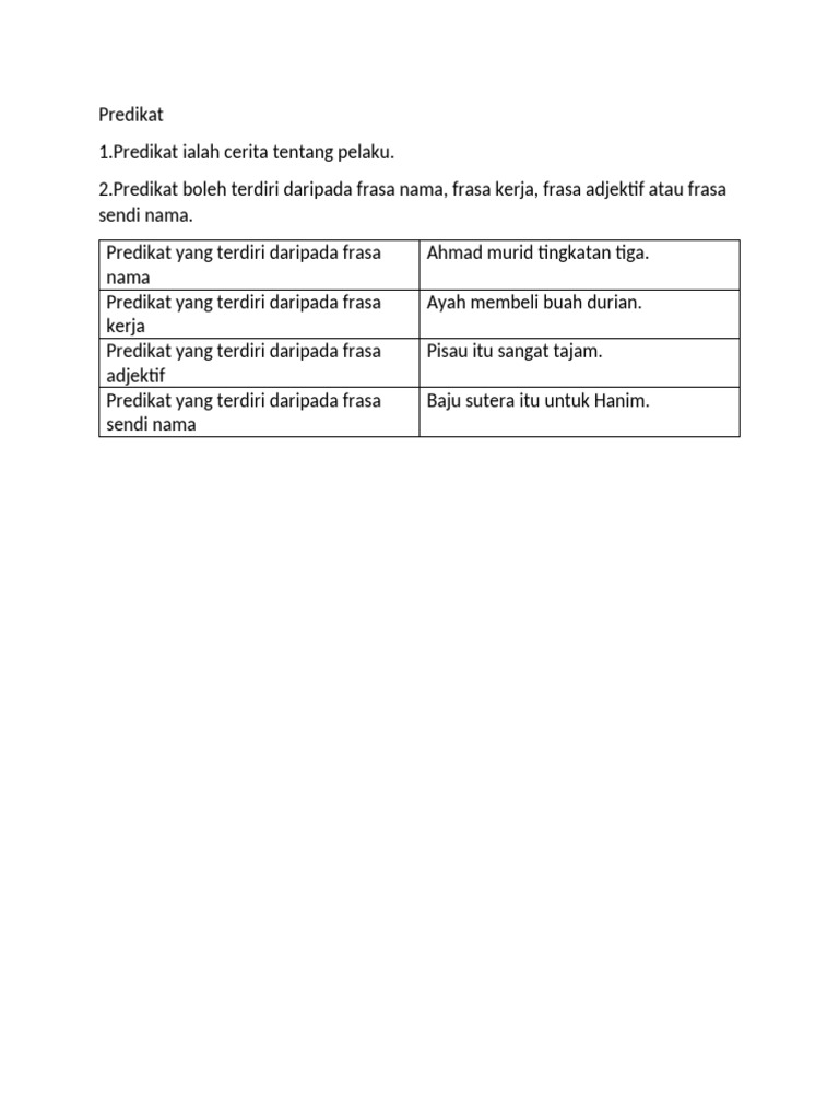 Ayat (Predikat) | PDF