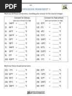 Temperature Conversions Practice Worksheet | PDF | Teaching Methods & Materials | Computers