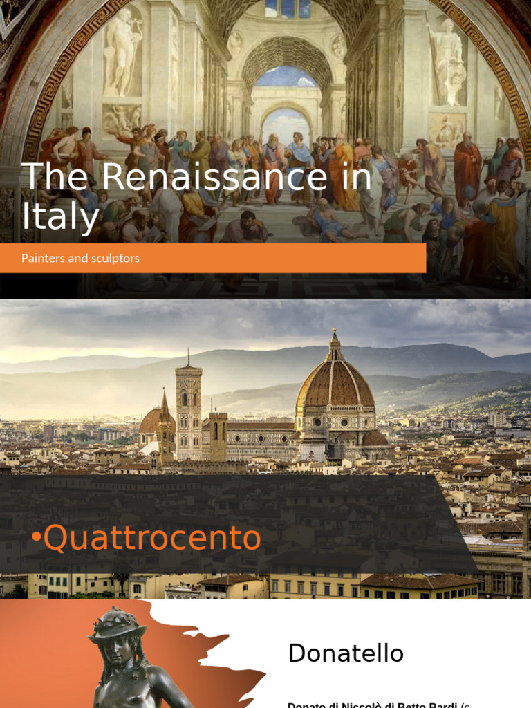 Key Renaissance Artists in Italy | PDF