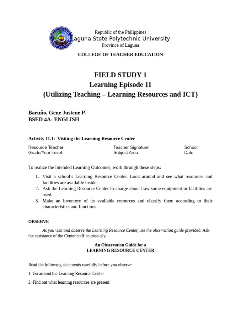 BARUNO FS1 Learning Episode 11 | PDF | Massive Open Online Course ...