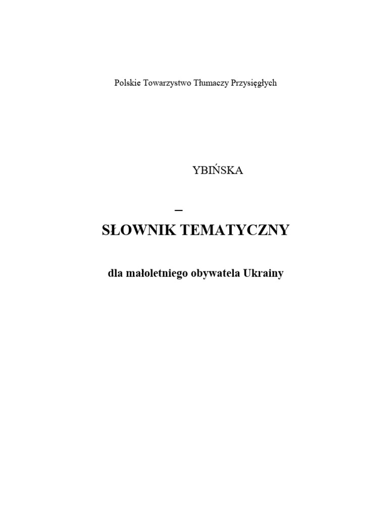 Slownik-Tematyczny EN PL | PDF