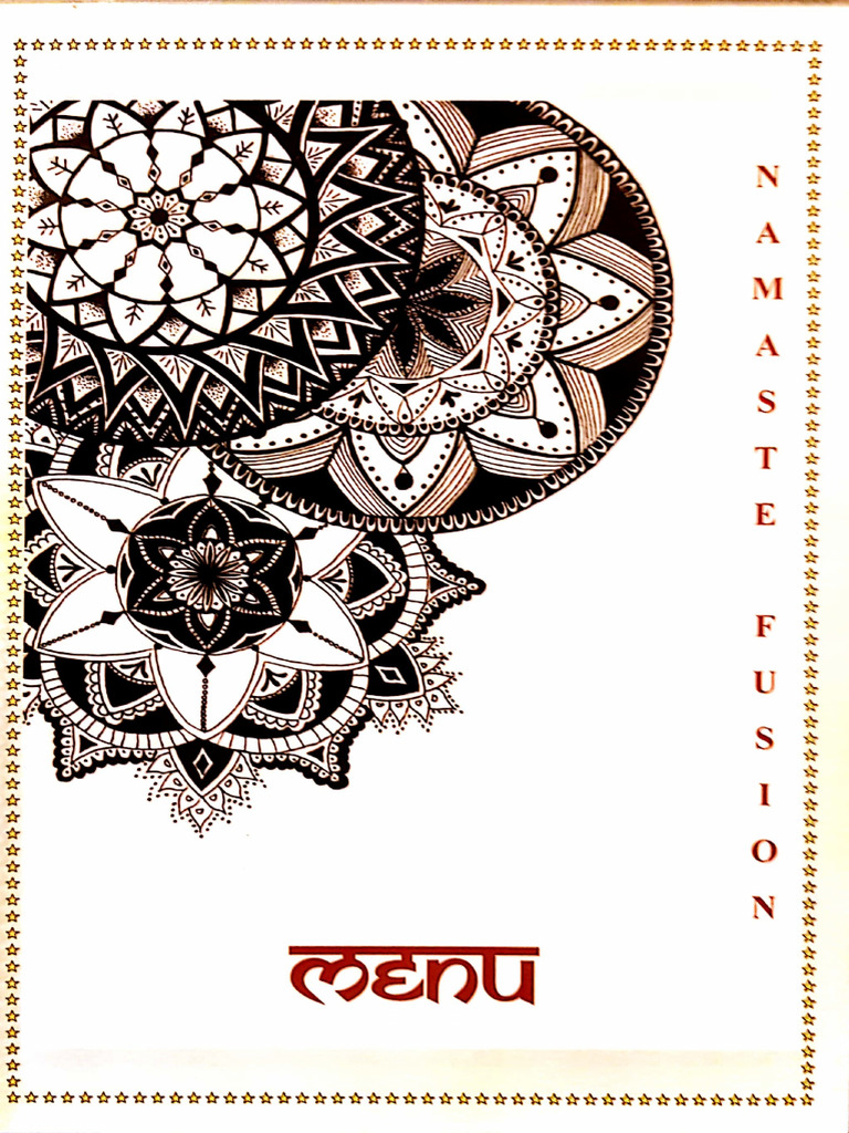 NAMASTE FUSION Indian Restaurant Menu | PDF