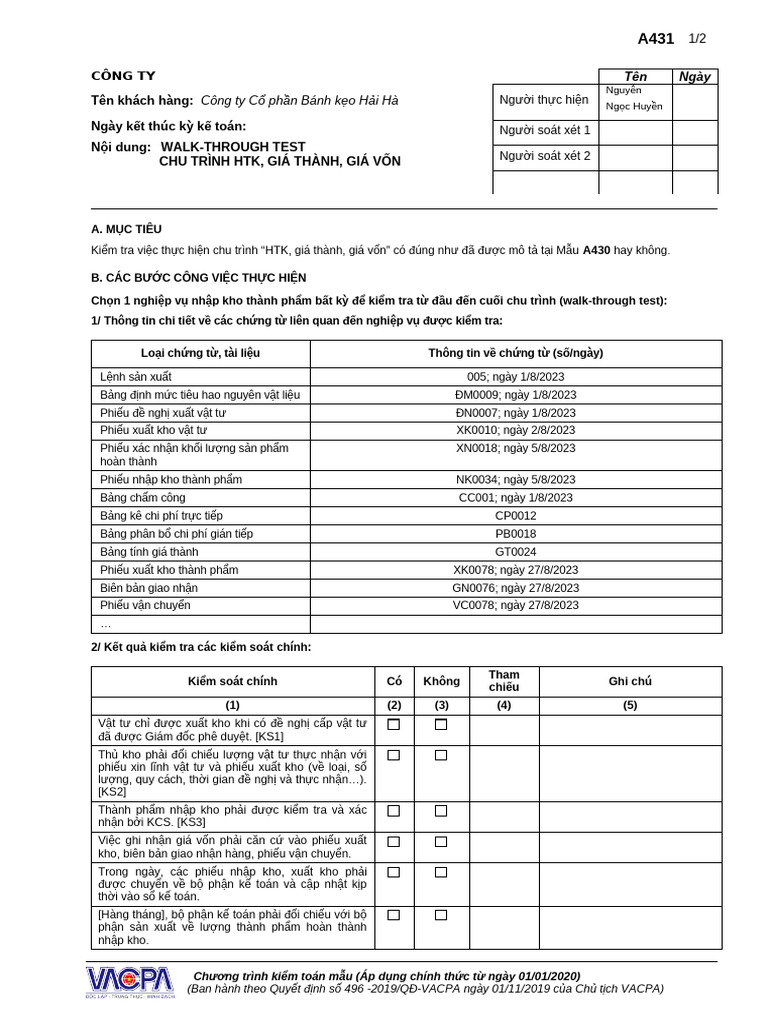 A431 - WTH CT HTK-Gia thanh-GV (X) | PDF
