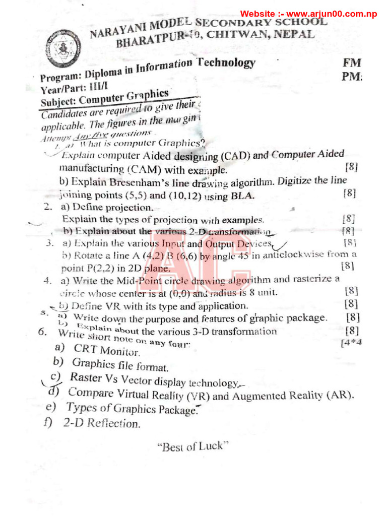 5th Sem-DCOM-IT - Pre-Board Examination 208 | PDF