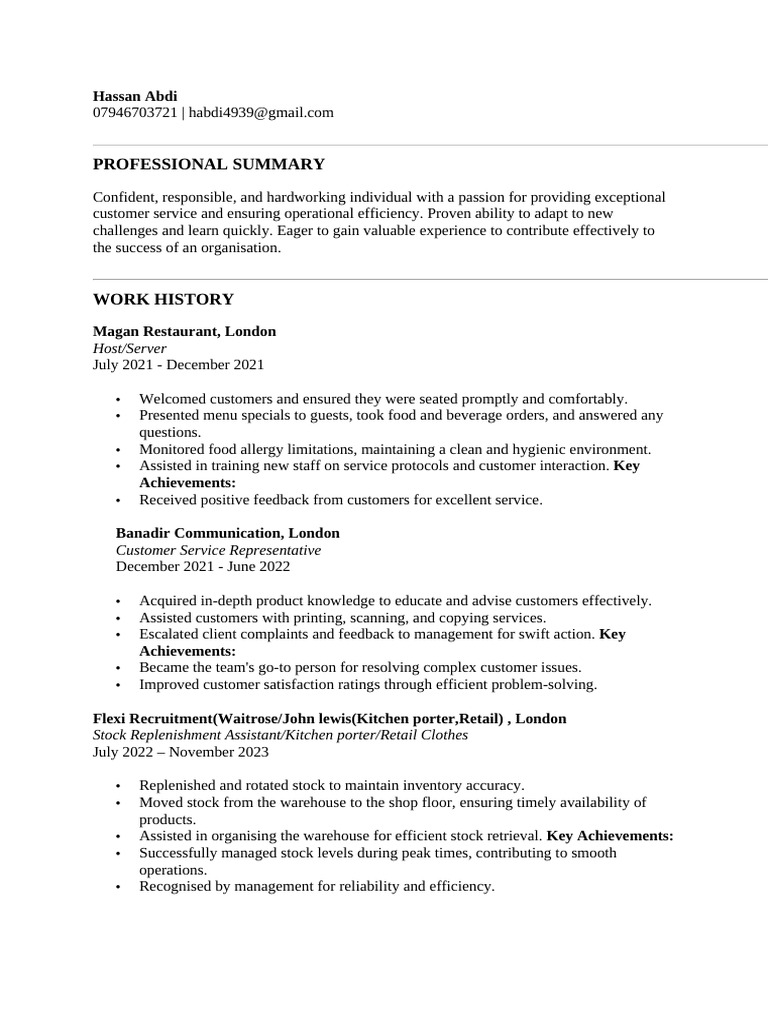 CV PDF Last | PDF | Communication