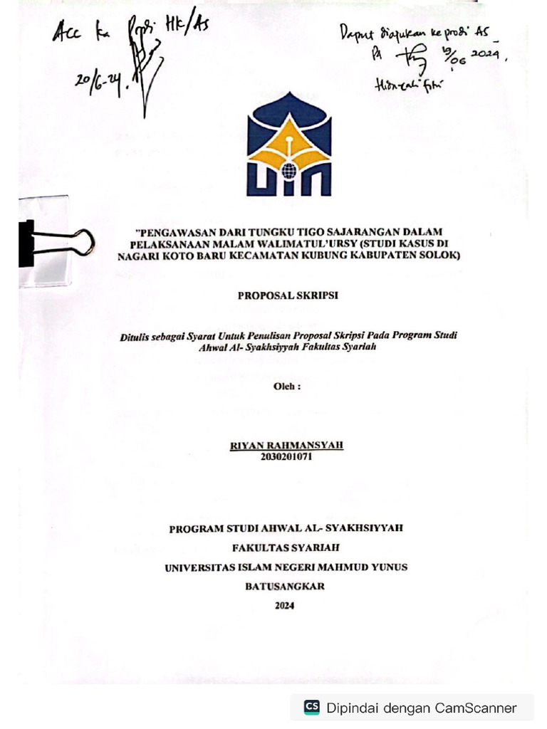 Acc Proposal Riyan Rahmansyah | PDF