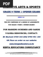 Grade 9 Mathematics Term 1 2025 Opener Exam | PDF | Area | Elementary ...
