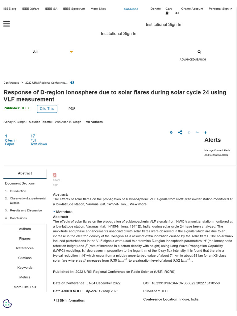 URSI 2022 Conference Paper - IEEE Conference Publication - IEEE Xplore ...