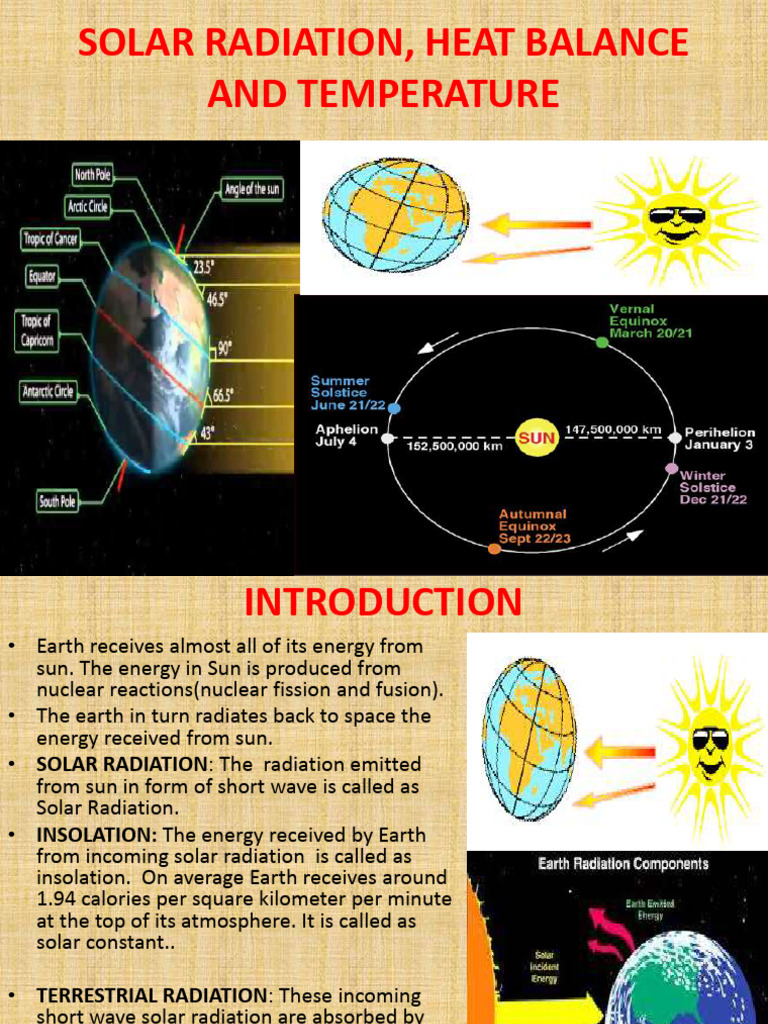 Lec3 Temperature Insolation | PDF | Earth | Atmosphere Of Earth