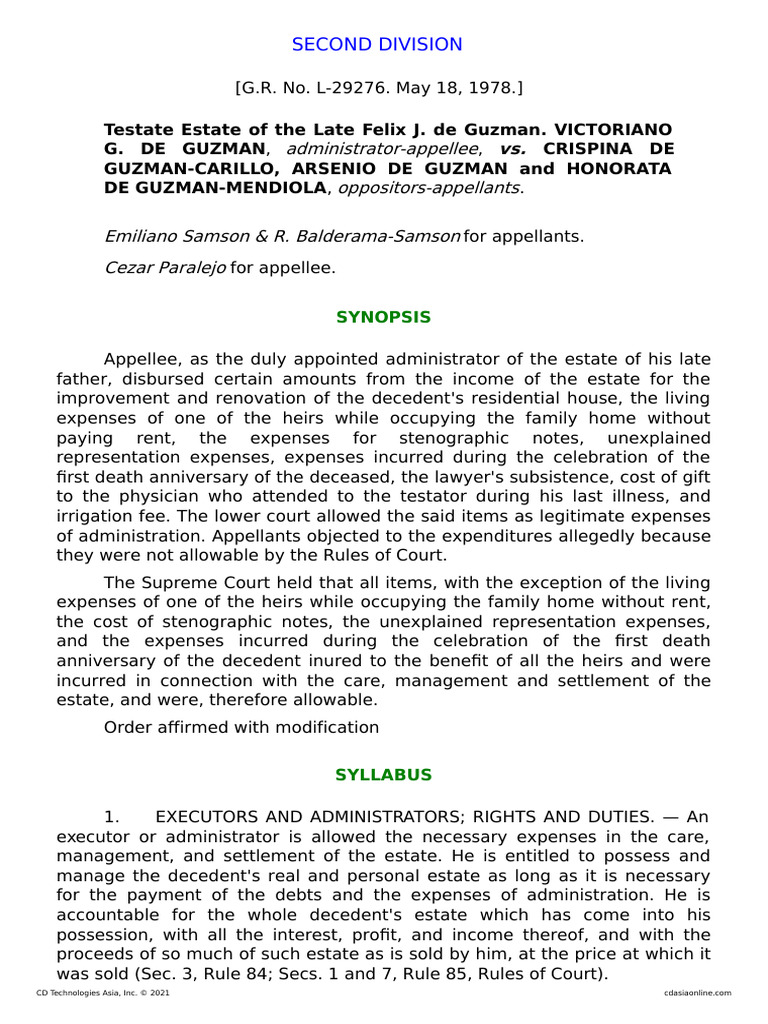 6-138868-1978-Testate Estate de Guzman v. de Guzman-Carillo20210424-12 ...