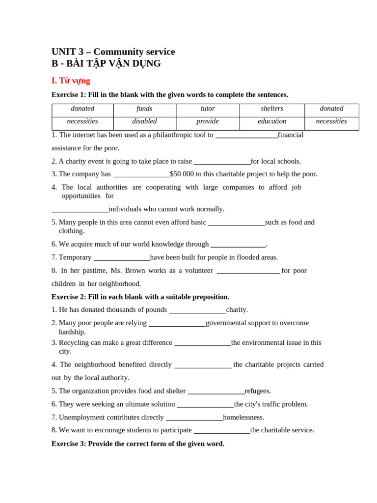 Unit 3 | PDF | Charitable Organization
