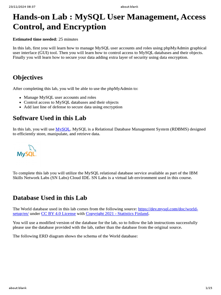 Labs Acces Control | PDF | Databases | My Sql