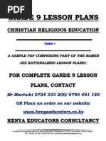 Cre Grade 8 Jss Comprehensive Notes | PDF