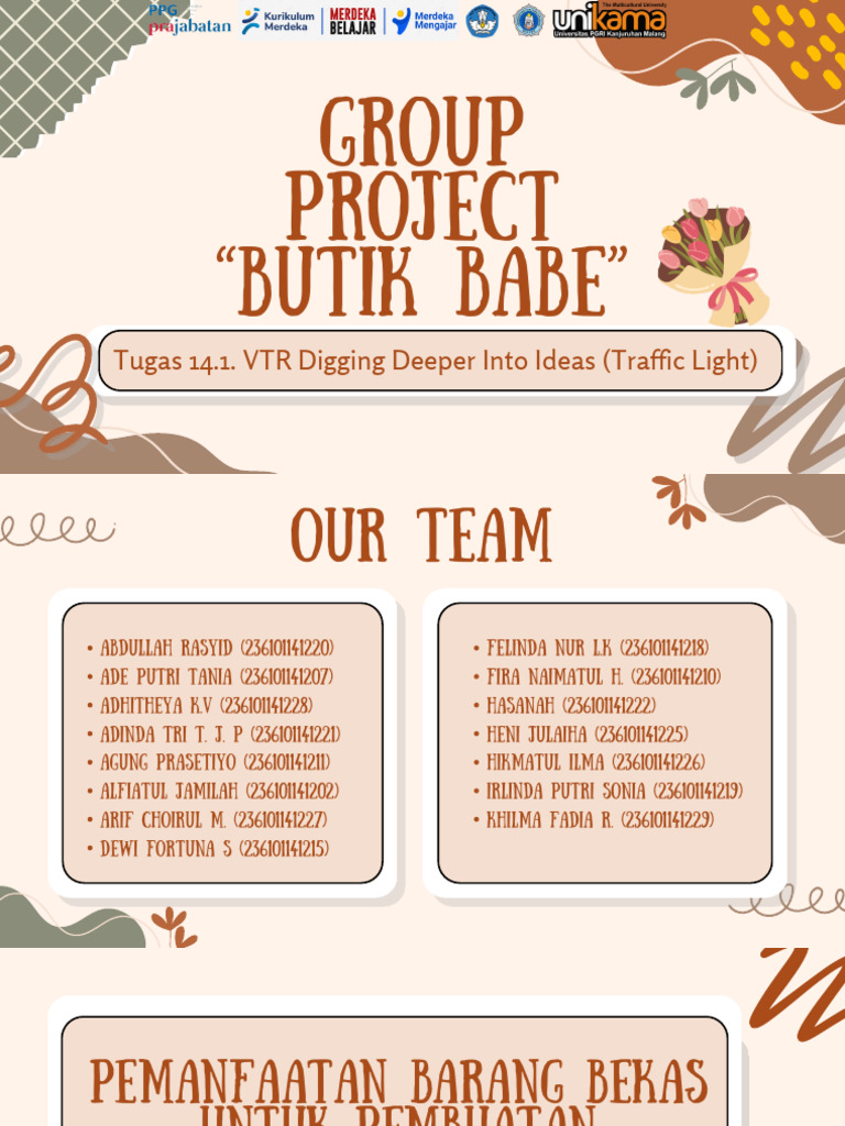 Tugas 14.1. VTR Digging Deeper Into Ideas (Traffic Light) PGSD 4A | PDF