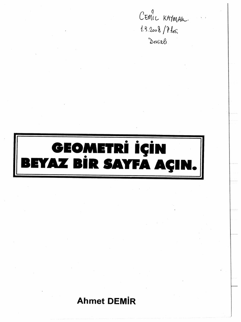 Ahmet Demir - Kolay Geometri | PDF