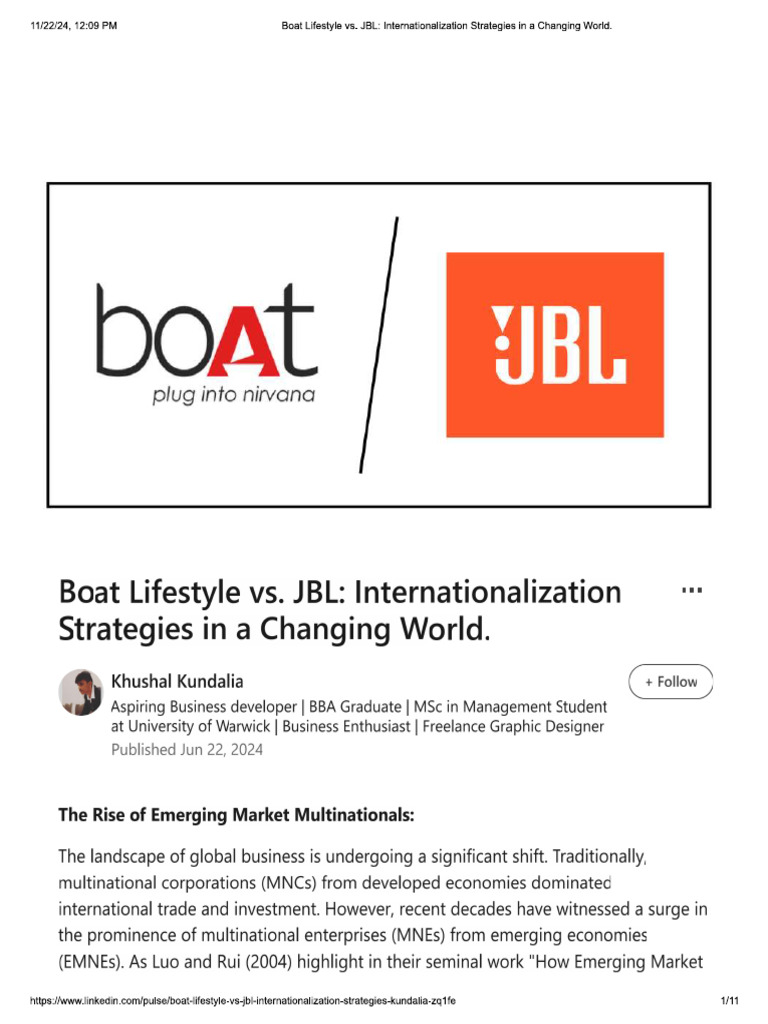 Boat Vs JBL | PDF