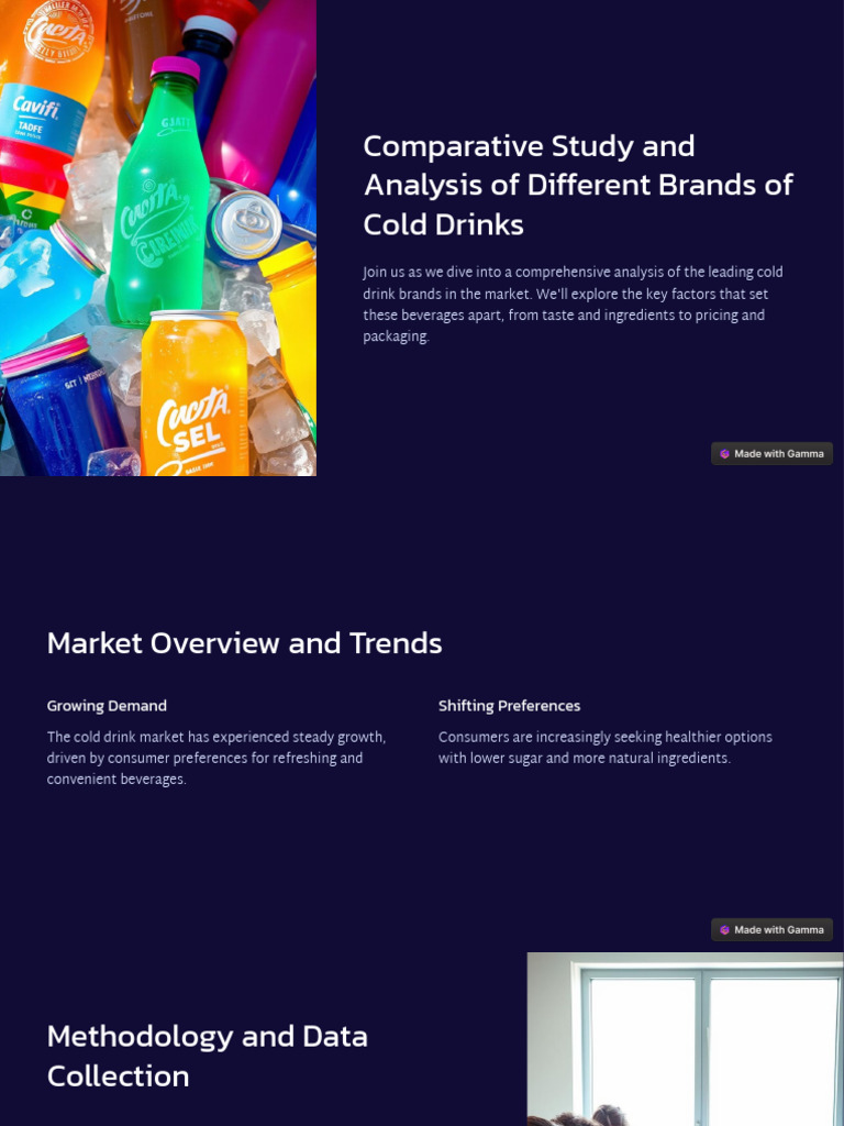 Comparative Study and Analysis of Different Brands of Cold Drinks | PDF ...