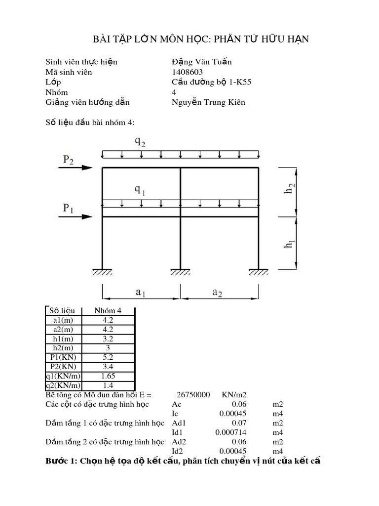 BTL Phuong Phap PTHH 8214 | PDF