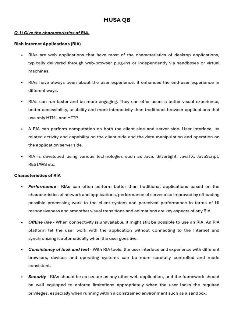 IP PYQs | PDF | Ajax (Programming) | Rich Internet Application