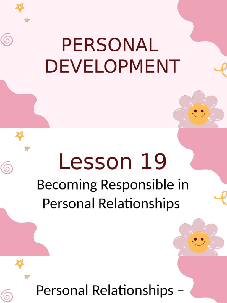 Responsible Personal Relationships Guide | PDF | Golden Rule ...