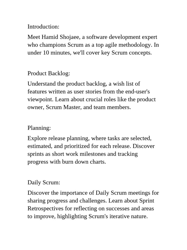 ITPM Assignment 1 Intro To Scrum | PDF