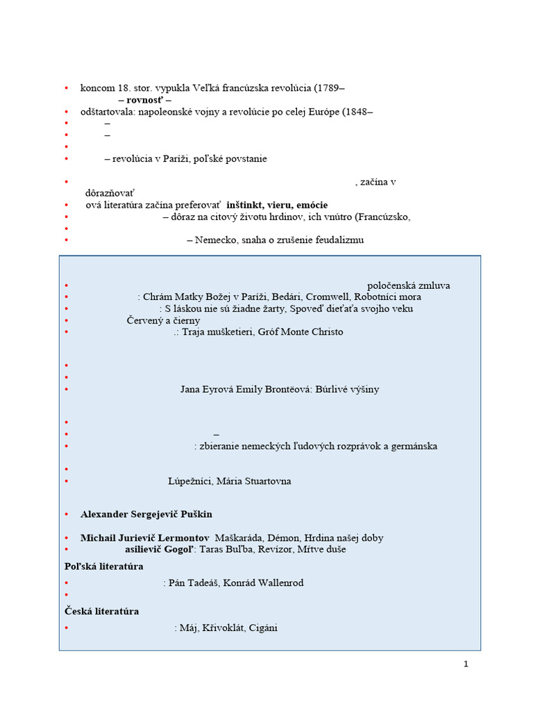 06 - Genéza Romantizmu | PDF