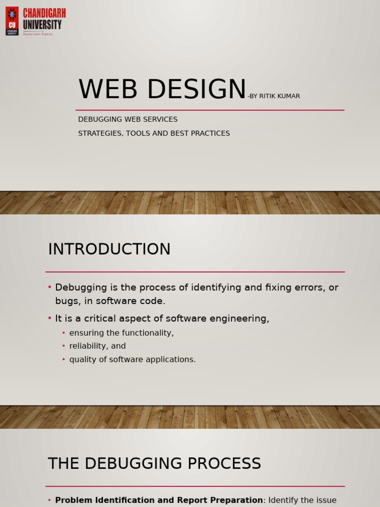 Web Design-By Ritik Kumar | PDF | Debugging | Software Bug
