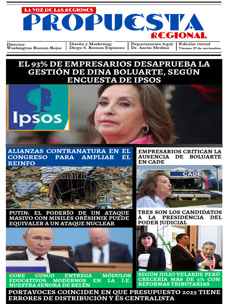 Propuesta Regional 29-11-2024 - 20241128 - 215801 - 0000 | PDF | Inflación | Perú