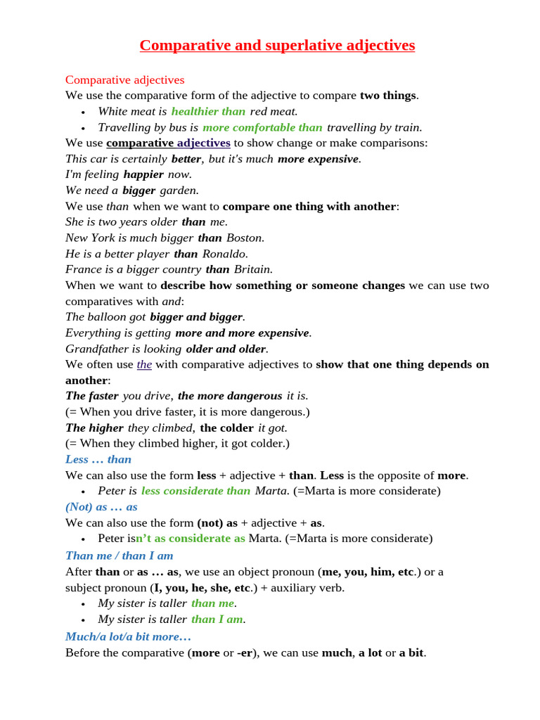Degrees of Adjective | PDF | Adjective | Syntax Degrees of Adjective | PDF | Adjective | Syntax