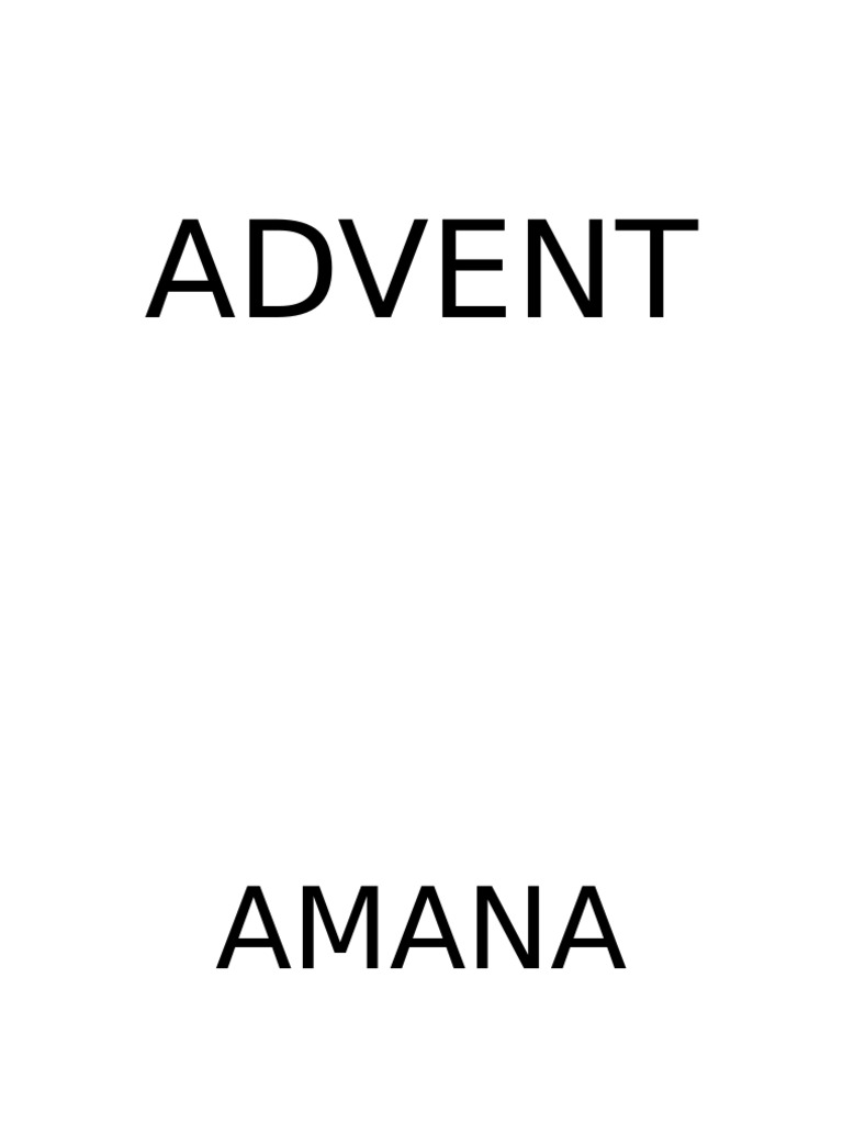 Advent | PDF
