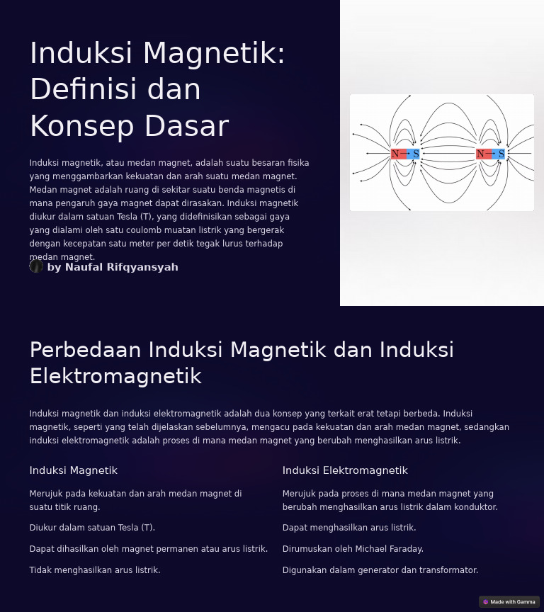 Induksi Magnetik Definisi Dan Konsep Dasar | PDF